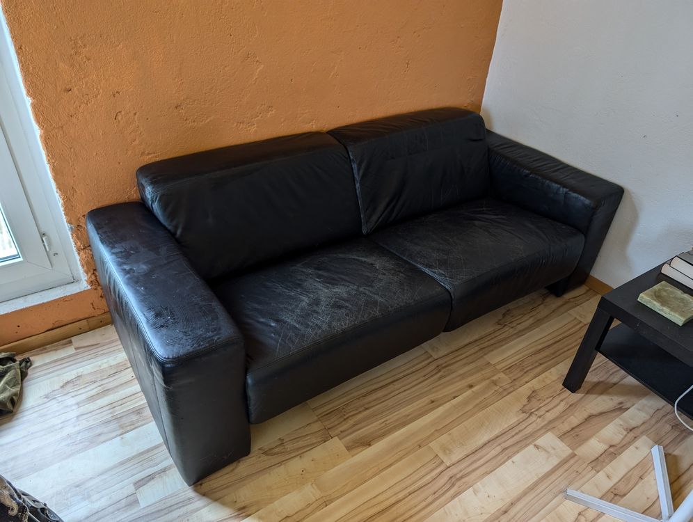 Echtleder Sofa (Gebraucht) in Urdorf für CHF 9 – nur Abholung auf Ricardo kaufen