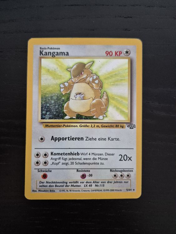 Kangama Seltene Pokemon Karte holo (Gebraucht) in Rotkreuz für CHF 10 – mit Lieferung auf ...