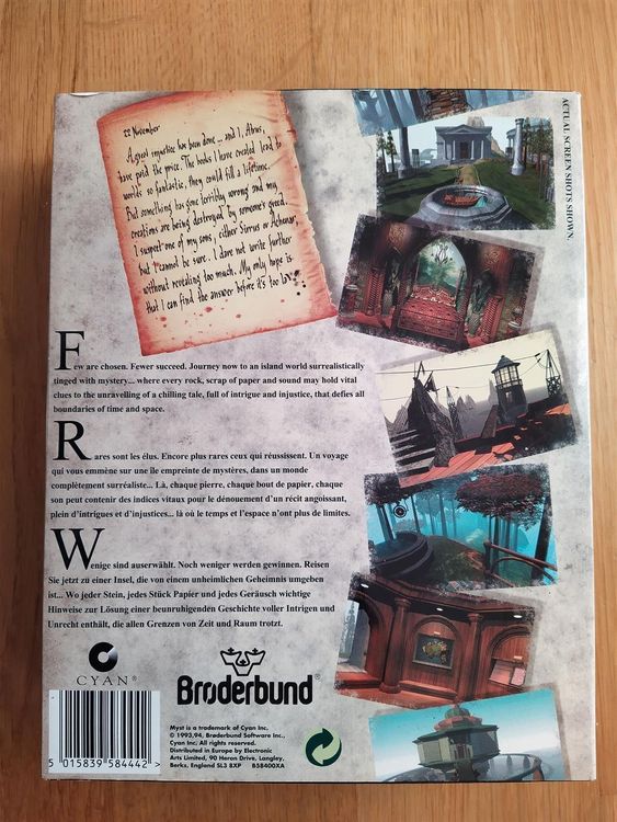 PC Spiel Myst Big Box First Release (Gebraucht) in Schachen LU für CHF ...