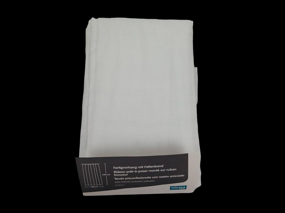 MICASA Fertigvorhang (Pablo) mit Faltenband 150 x 250cm (Neu (gemäss ...