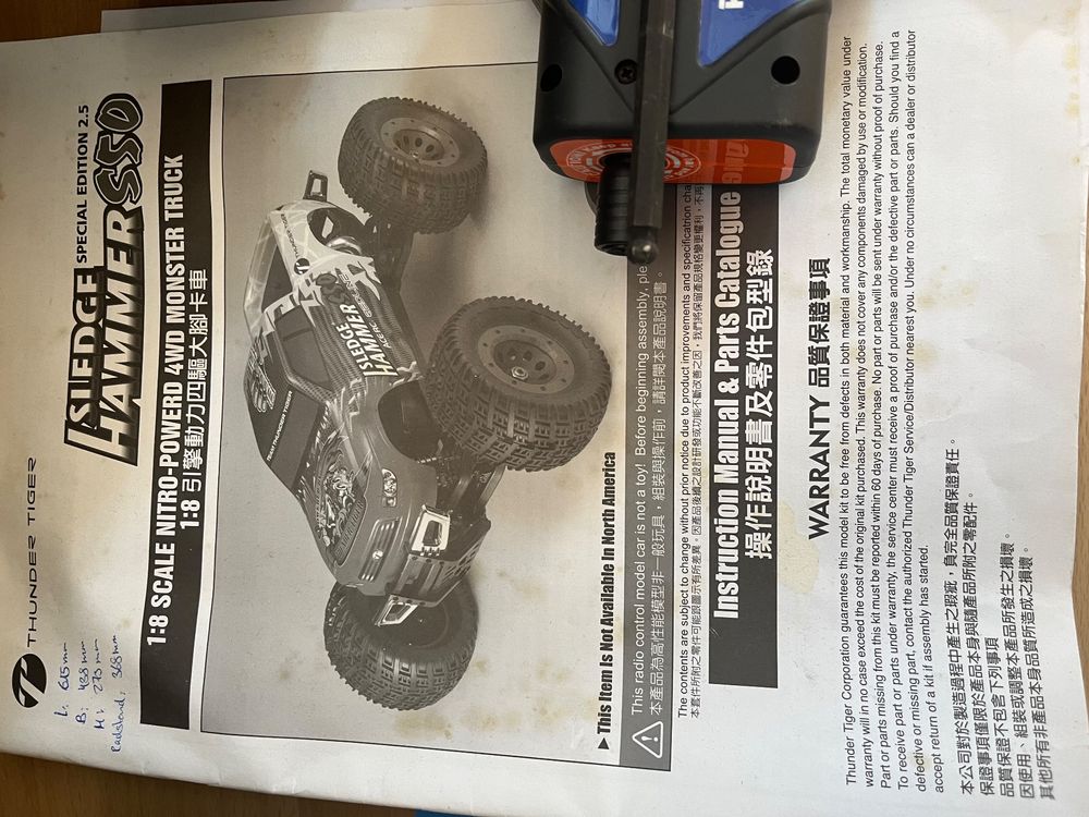 Rc Car 1:8 Nitro Sledge Hammer S50 4Wd Monster Truck | Kaufen auf Ricardo