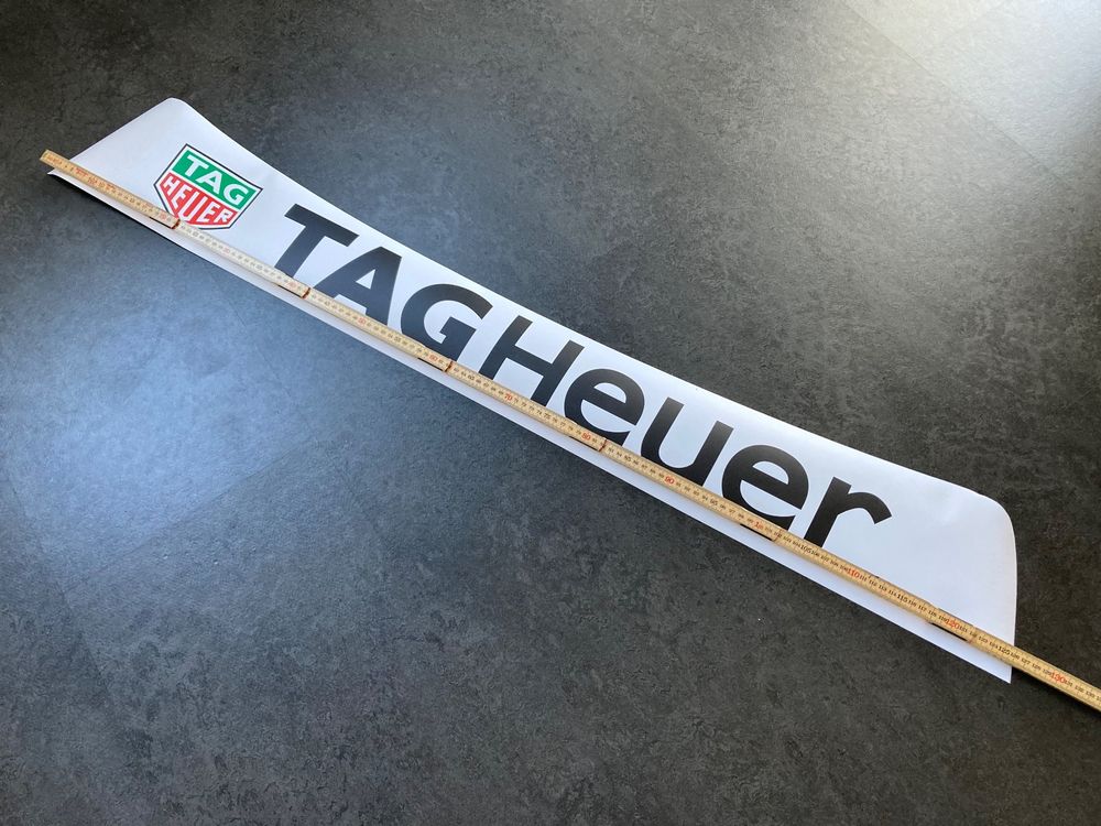 Porsche Cup TAG Heuer Blendstreifen Scheibenband Tracktool (Neu (gemäss ...