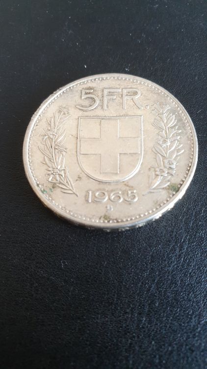5 Franken Silbermünze Jahrgang 1965 (Gebraucht) in Altstätten SG für CHF 8 – mit Lieferung auf ...