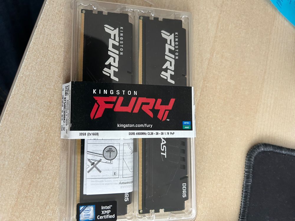 Kingston RAM Fury DDR5 2x16 GB 4800 Mhz (Gebraucht) in Rüfenacht BE für ...