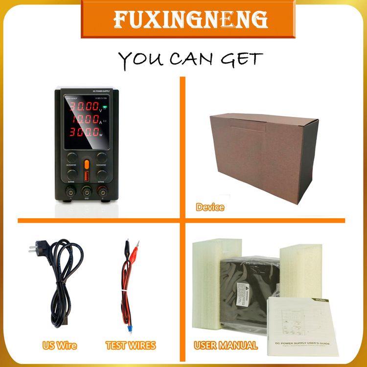 Labornetzgerät 4 LED Anzeige USB Labornetzteil DC 30V 10A (Neu (gemäss ...