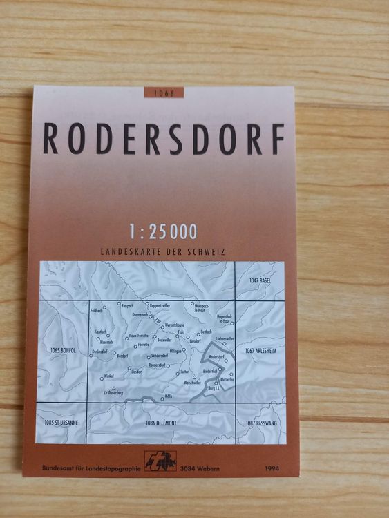 Landeskarte: Rodersdorf 1066 - Jahrgang 1994 | Kaufen auf Ricardo