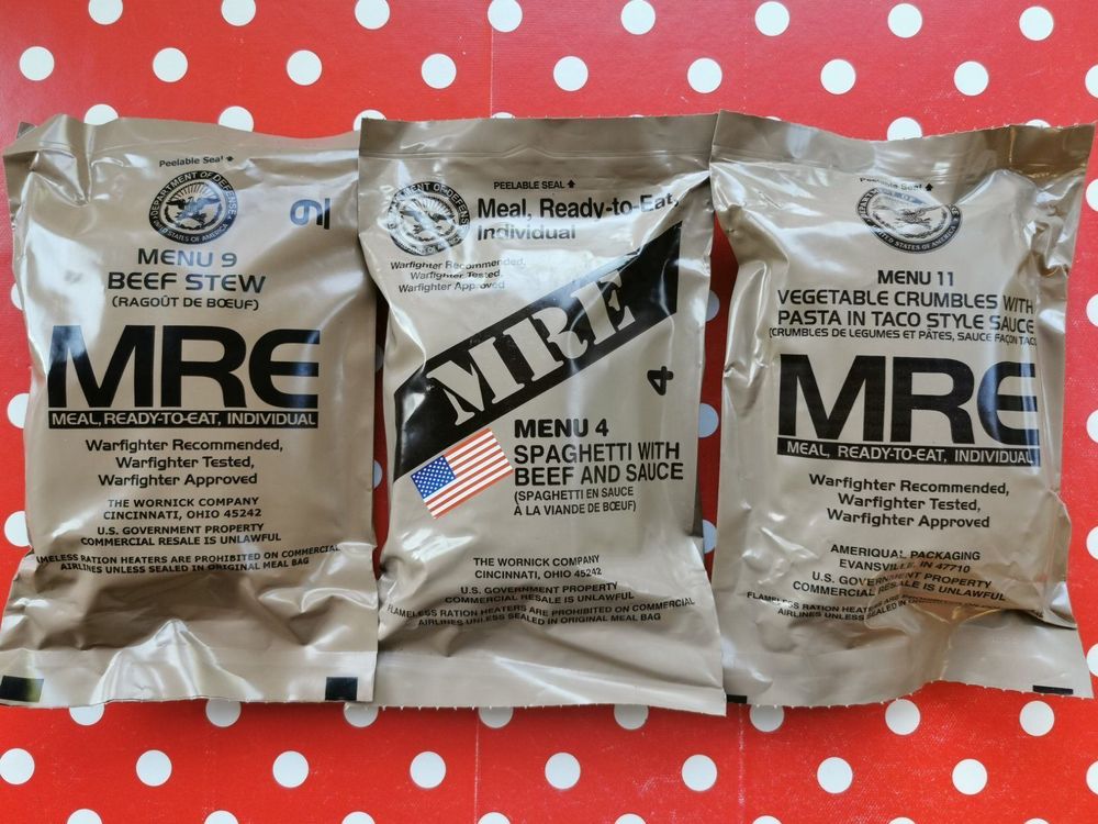 Original US Army MRE 3 Stück! (Neu und originalverpackt) in ...