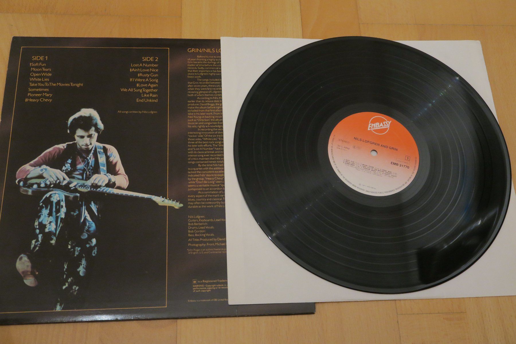 Nils Lofgren & Grin – Nils Lofgren And Grin (Gebraucht) in Thun für CHF ...