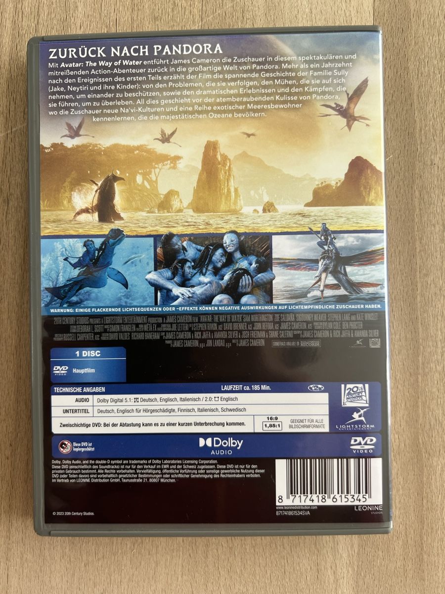 DVD Avatar - The way of water (Teil 2) (Neu (gemäss Beschreibung)) in ...