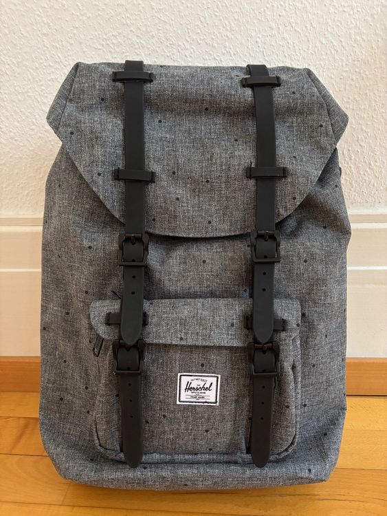 Rucksack von Herschel in grau und mit Punkten (46x30x10) (Gebraucht) in ...