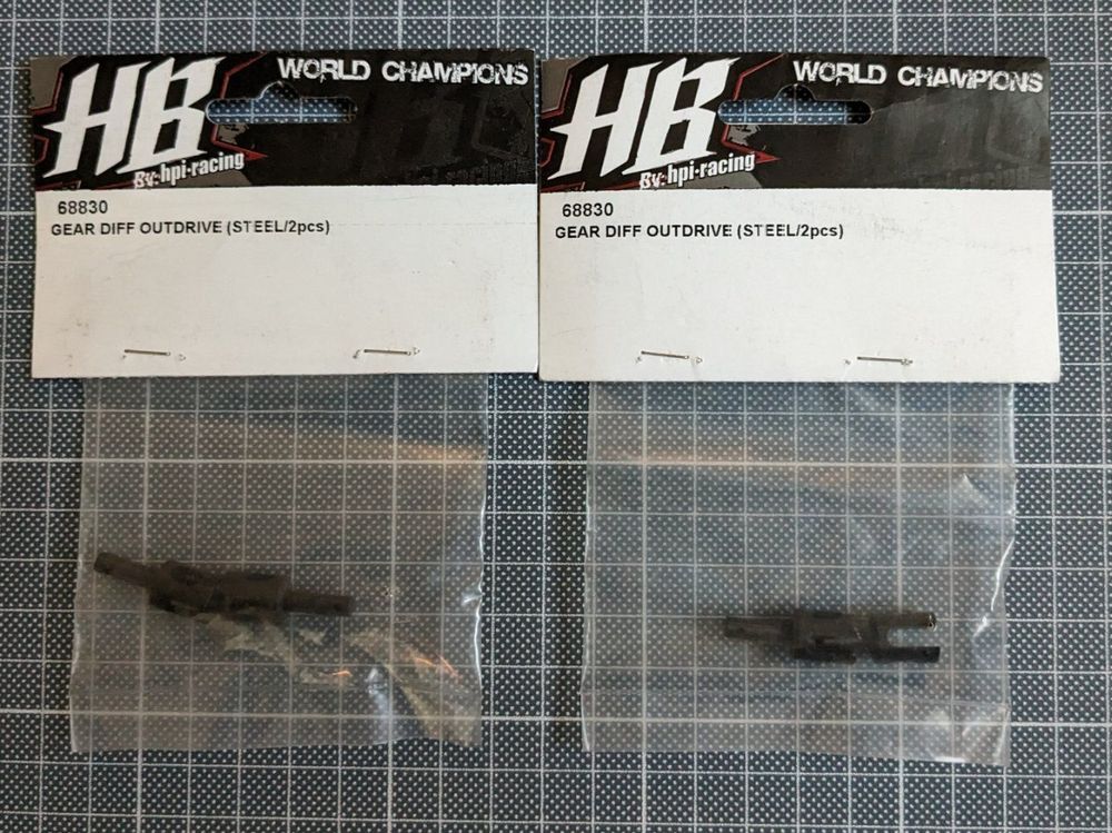 HB RACING TCXX - GEAR DIFF OUTDRIVE (STEEL/2pcs) 68830 X 2 (Neu und ...
