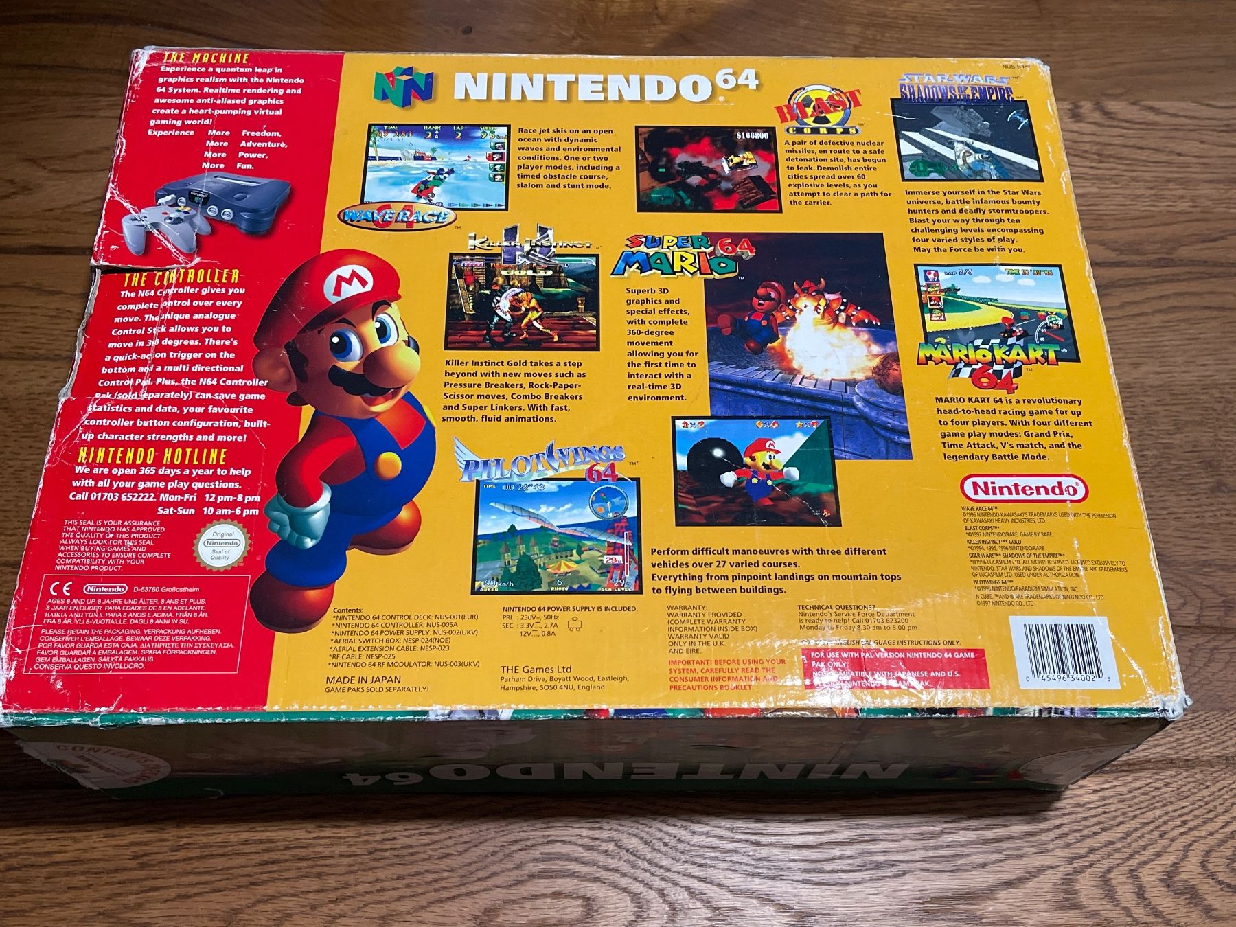NINTENDO 64 Orginalverpackung, NUR OVP LEER! Box only! (Gebraucht) in ...