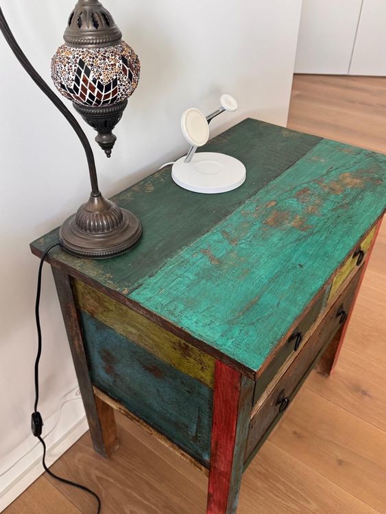 Vintage Shabby Chic Möbel-Set aus Altholz – Sideboard & Nach (Neu ...