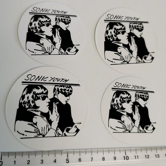 Sonic Youth - 4 Aufkleber (Neu (gemäss Beschreibung)) in Wilen b ...