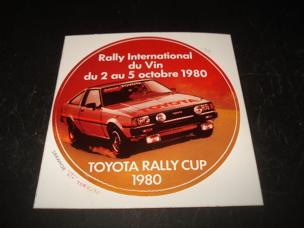 TOYOTA RALLY CUP (Gebraucht) in Bellevue für CHF 7 – mit Lieferung auf ...
