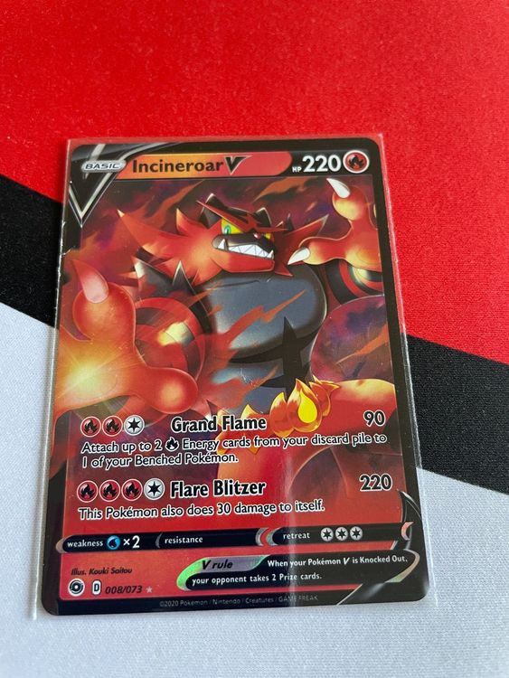 EN- Pokemon Karte - Fuegro /Incineroar V | Kaufen auf Ricardo