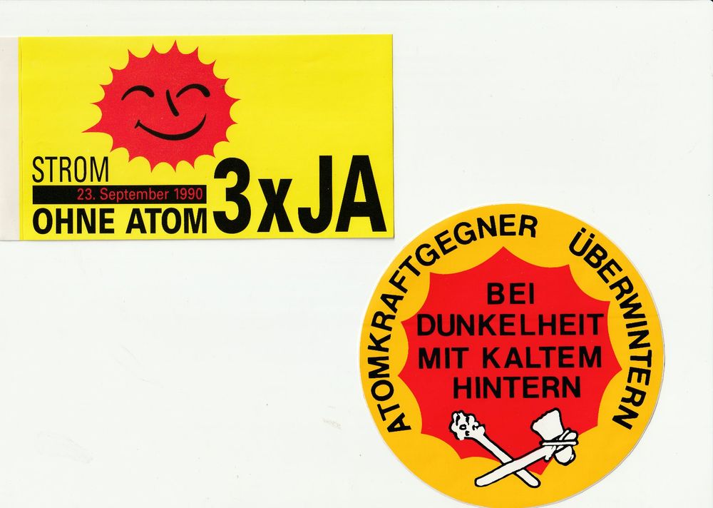 Atomkraft Nein Danke! - Seltene Vignetten - Sticker Aufklebe (Gebraucht ...