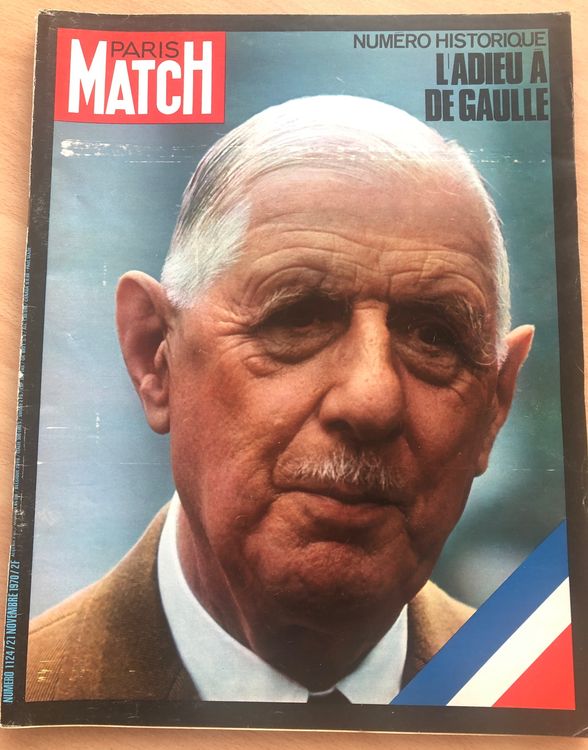 8 Journals PARIS MATCH -1964 + Adieu à de Gaulle 1970 (Gebraucht) in ...
