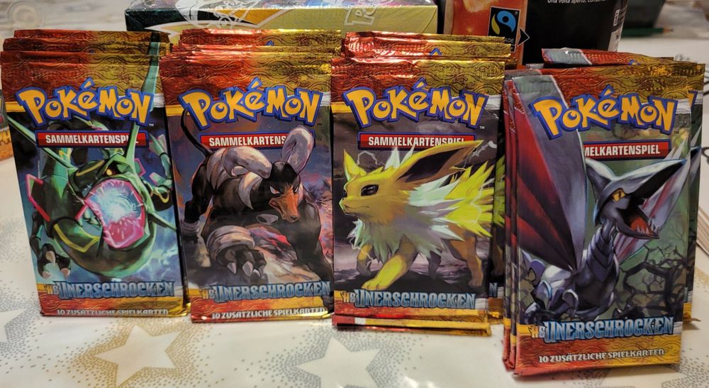 4 Pokémon HS Unerschrocken Booster Deutsch und OVP (Neu und ...