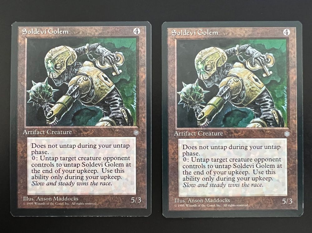 2 X Soldevi Golem - Magic/ MTG - Ice Age / 1995 (Neu (gemäss ...