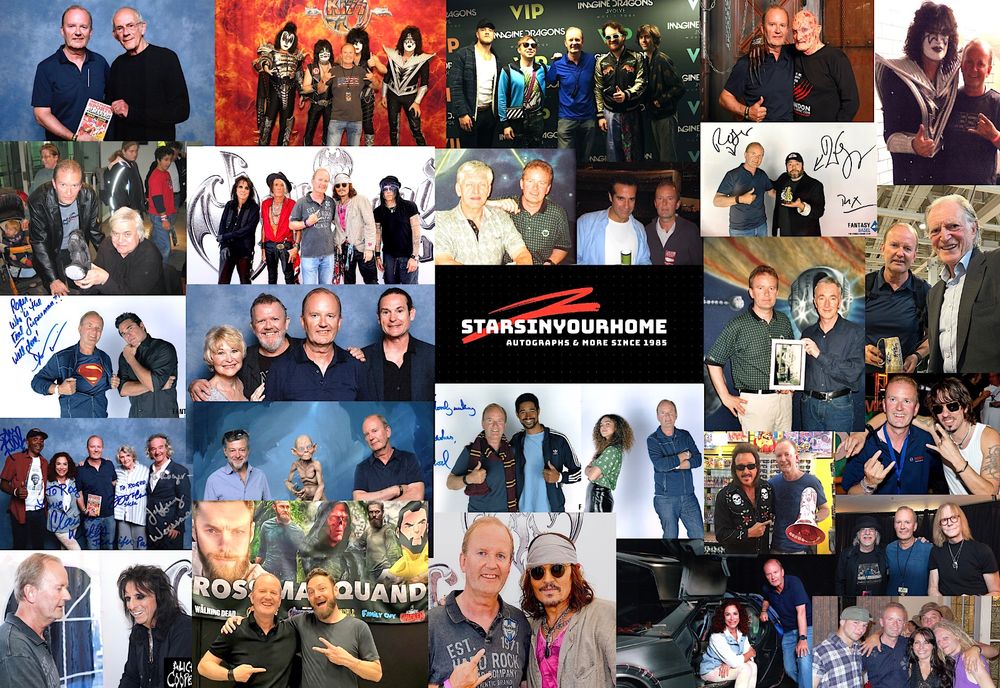 STATUS QUO ORIGINAL Autogramme Rossi Parfitt Bown Rhino Rich (Neu ...