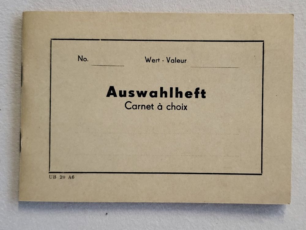 (569) Altes kleines Briefmarkenheft ab ca. 1930 (Gebraucht) in ...