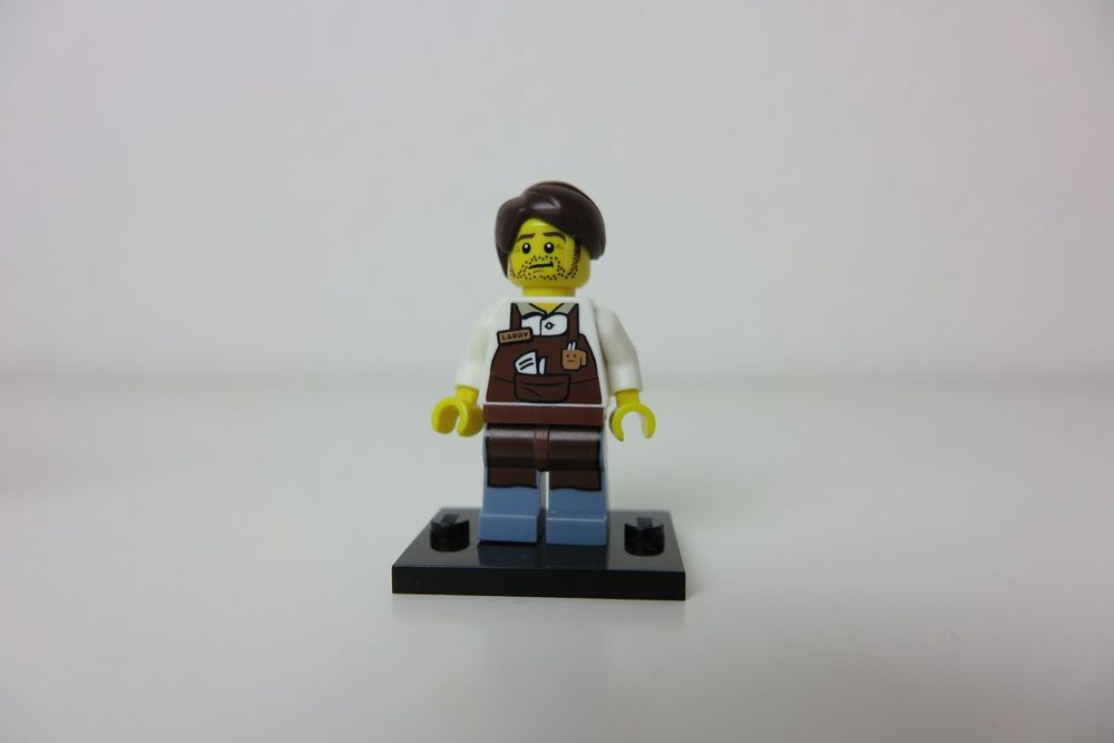 LEGO Minifigur Larry the Barista LEGO Movie (Neu (gemäss Beschreibung ...