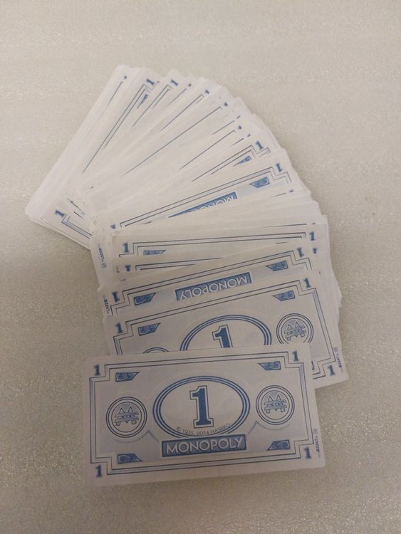 Geld - 97 Mini Banknoten für Brettspiele (MONOPOLY) | Kaufen auf Ricardo