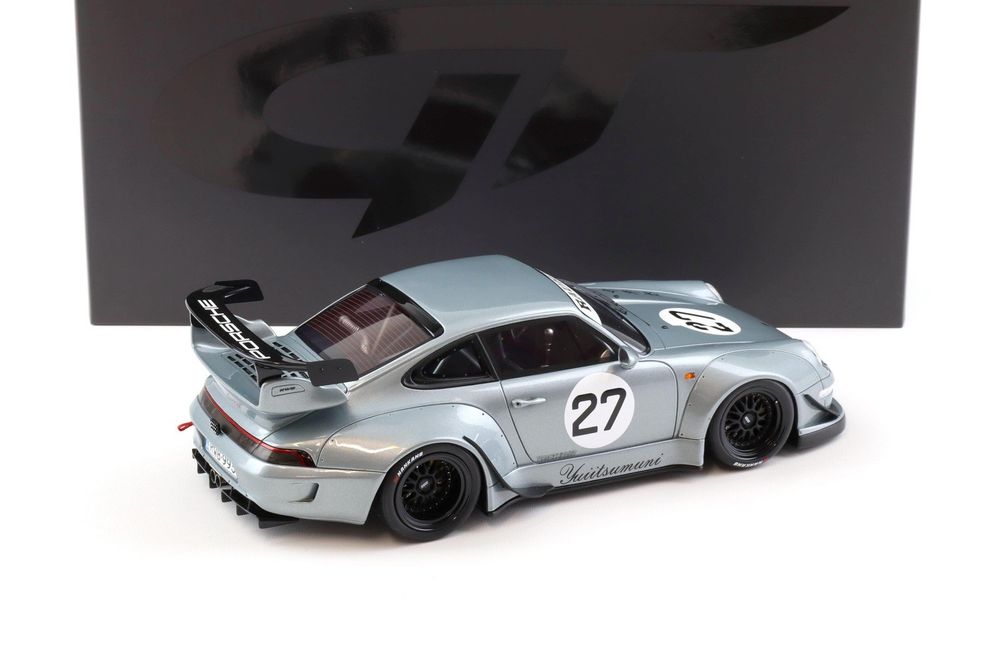 Porsche 911 993 RWB RAUH-Welt Yuiitsumuni silver 1/18 NEU (Neu und ...