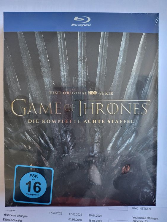 Game Of Thrones (Staffel 8) Original verpackt (Gebraucht) in Kriens für CHF 15 – mit Lieferung ...