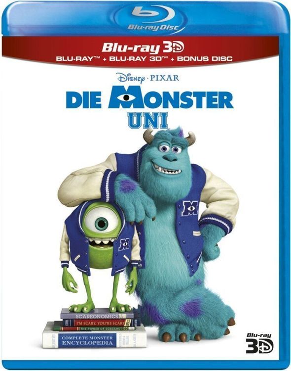 Die Monster Uni 3D (Blu-Ray 3D + 2 Blu-Rays) (Neu (gemäss Beschreibung ...