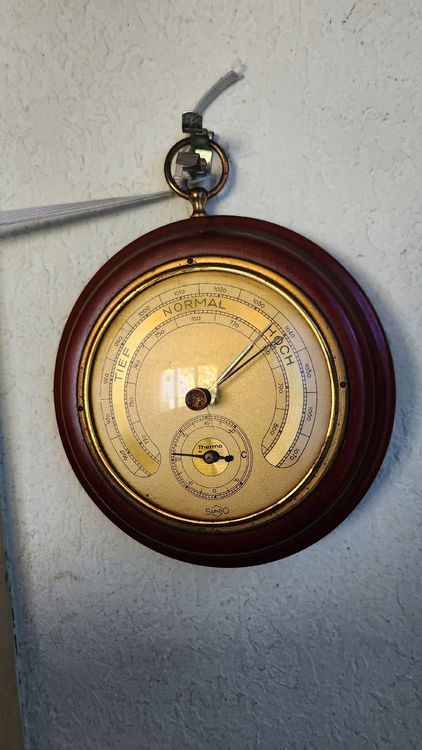 Antikes BAROMETER kombiniert mit Thermometer von SUNDO (Gebraucht) in ...