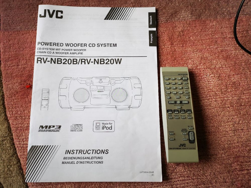 JVC Powered Woofer CD System RV-NB20B/RV-NB20B Stereogerät | Kaufen auf ...