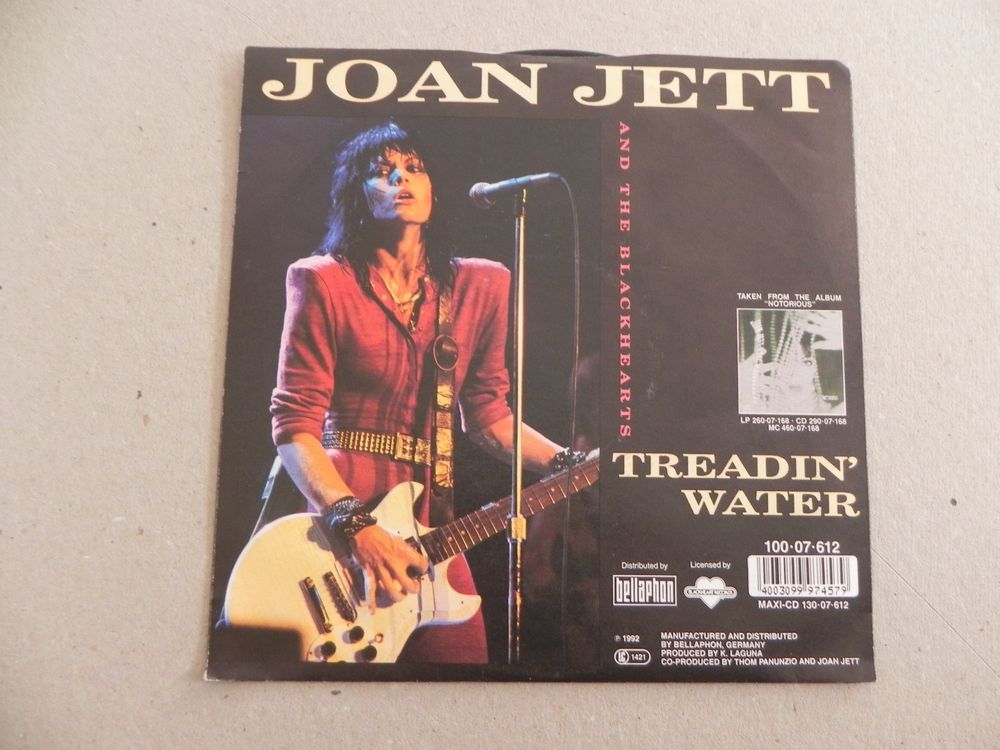 Single Rock Joan Jett & the Black.. 1992 Treadin`Water (Gebraucht) in ...