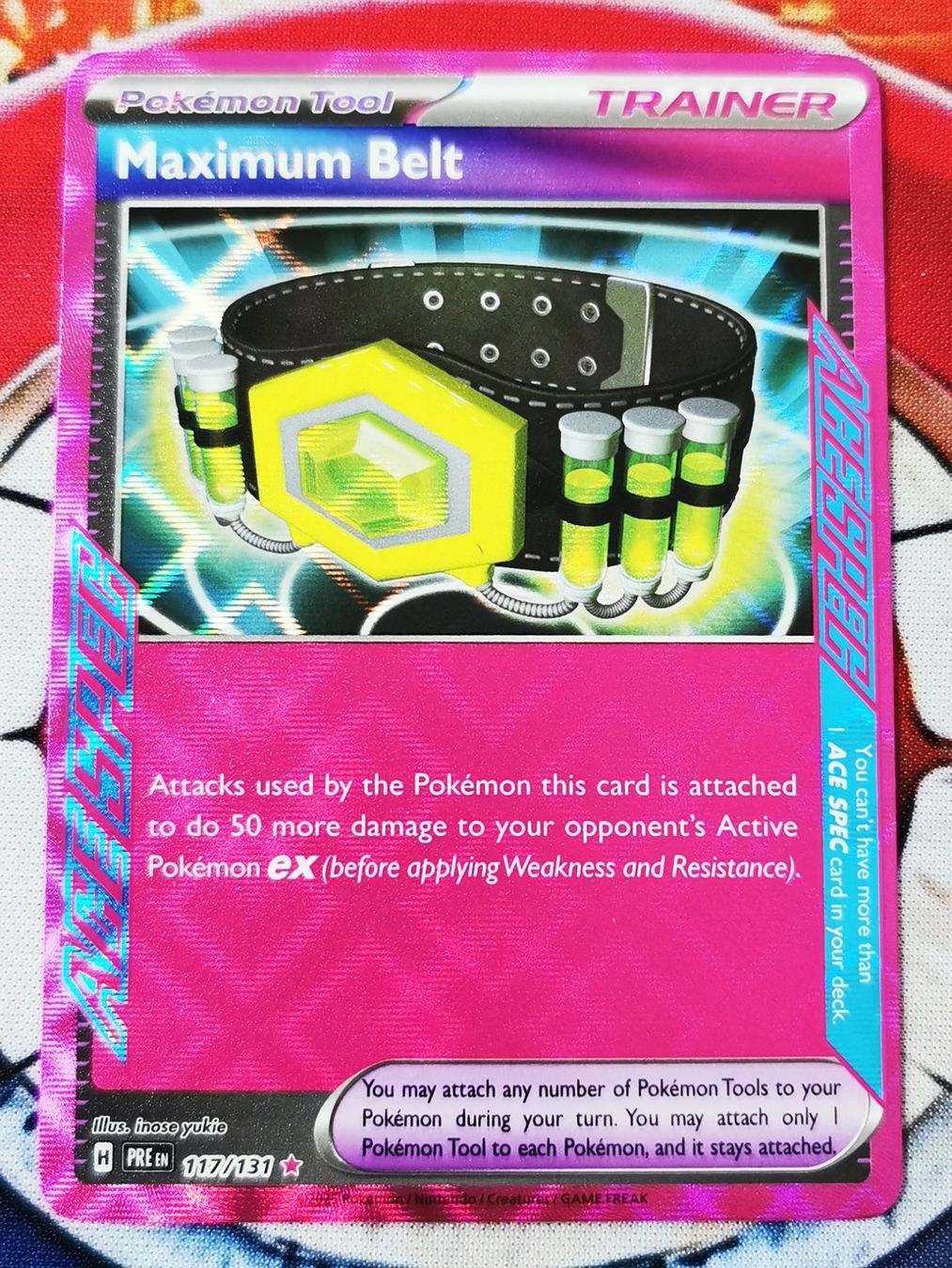 Pokémon Maximum Belt 117/131 Prismatic Evolutions EN (Neu (gemäss ...
