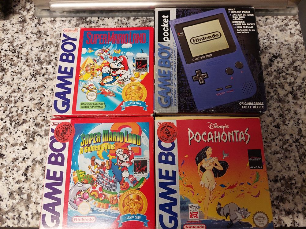 Game Boy Pocket inkl. Super Mario Land 1+2 und Pocahontas | Kaufen auf ...