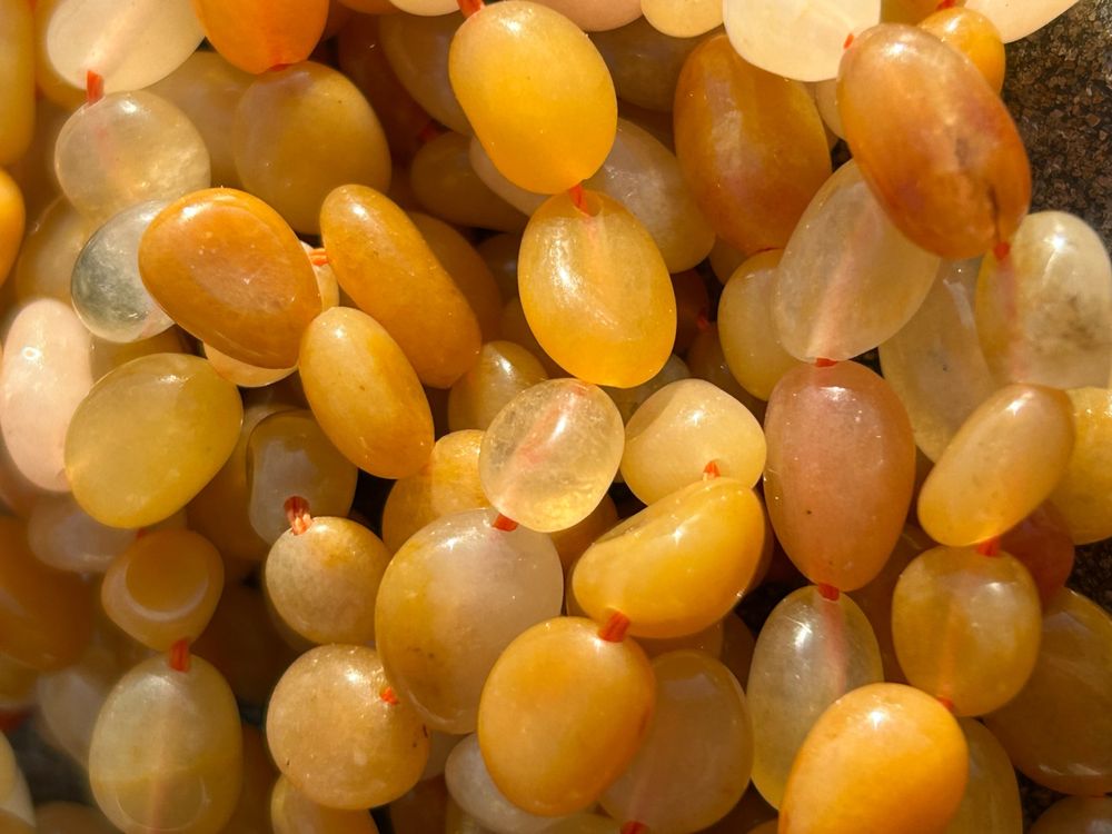 Strang echte golden thread jade 6-8 mm (Neu und originalverpackt) in ...