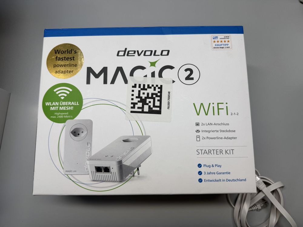 Devolo Powerline Magic 2 -Kit mit 4 Stk WLAN Adaptern (Gebraucht) in ...