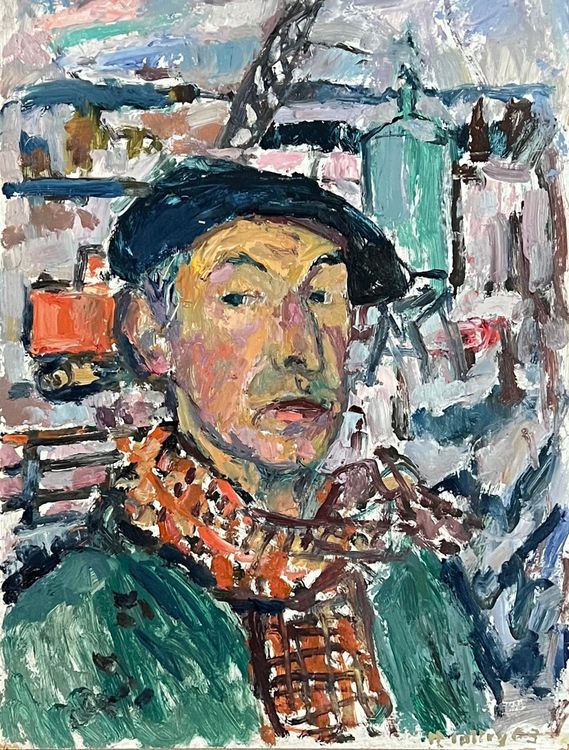 Herrmann Maltry. Selbstporträt, 1963. Öl auf Pavatex (Gebraucht) in Zumikon für CHF 100 – nur ...