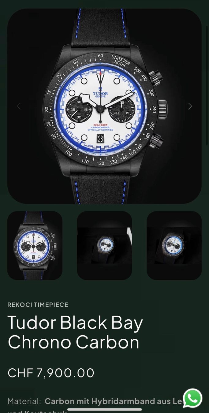 TUDOR FLAMINGO BLACK Bay Chrono CARBON 2025 FULL SET (Neu und ...