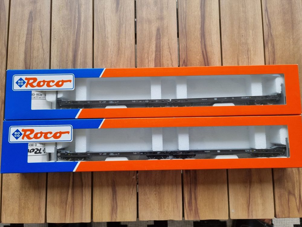 2× Roco 47540 Doppelwippenwagen | Kaufen auf Ricardo