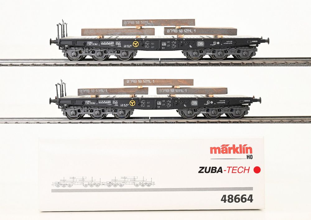 Märklin 48664 Schwerlastwagen-Set der DB H0 WS mit OVP (Gebraucht) in ...