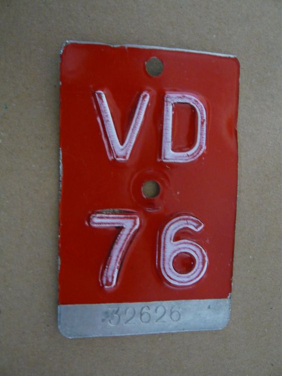 PLAQUE VELO VD 76 | Kaufen auf Ricardo