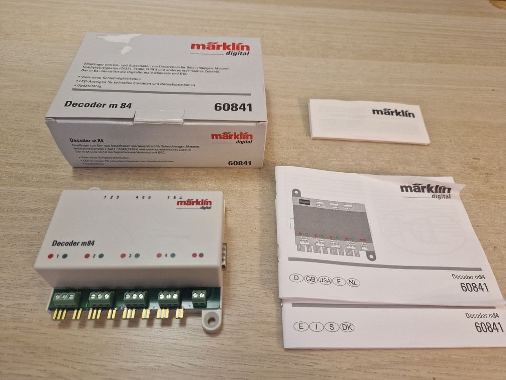 Märklin 60841 Decoder m84 OVP NEU (Neu und originalverpackt) in St-Aubin-Sauges für CHF 44 – mit ...