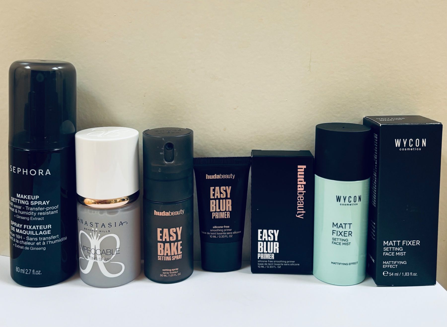 5x neuw. Setting Sprays / Primer - Huda Beauty usw. (Neu (gemäss ...