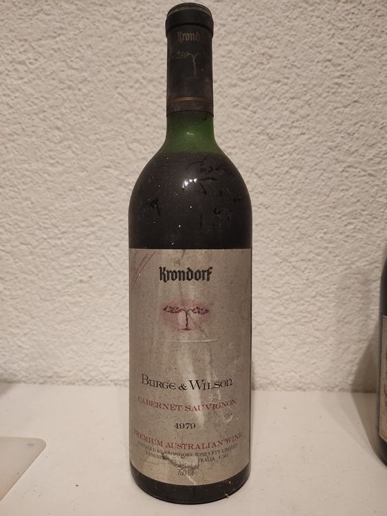 1979 Cabernet Sauvignon Krondorf Burge + Wilson (Neu (gemäss ...