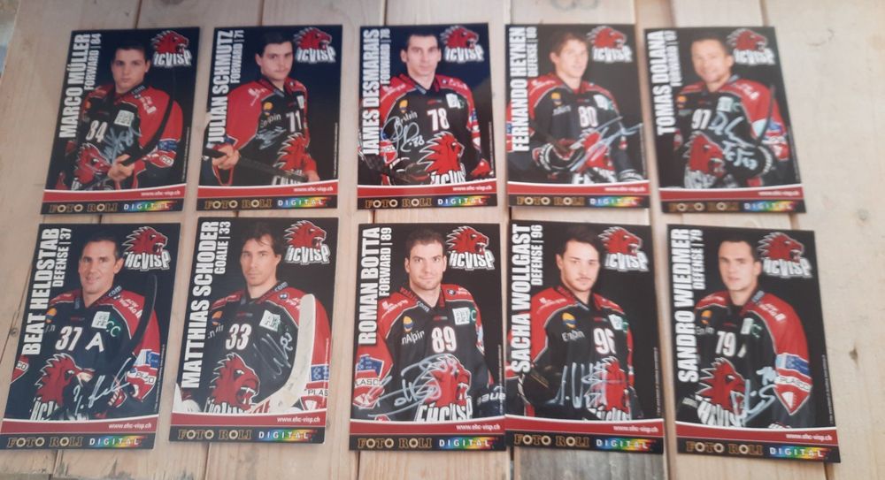 EHC Visp Viege / 21 signierte Fotos , Marco Müller | Kaufen auf Ricardo