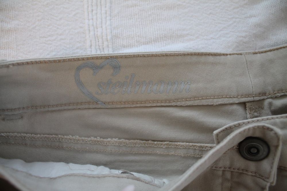 STEILMANN Hose ★ Jeans ★ beige-grau Strasssteine Glitzer | Kaufen auf Ricardo