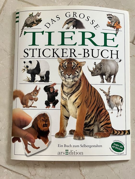 „Das grosse Tiere Sticker-Buch“ Heft Ars Edition (Gebraucht) in Jona ...