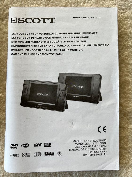 Portabler DVD Player (Marke Scott) ideal für das Auto | Kaufen auf Ricardo